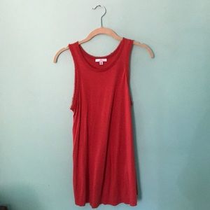 H by Halston | Tops | Halston Rust Tank | Poshmark